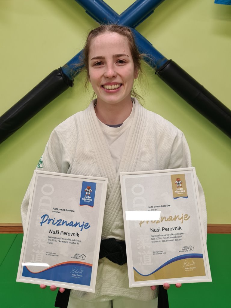 Nuša Perovnik najuspešnejša koroška judoistka leta 2020